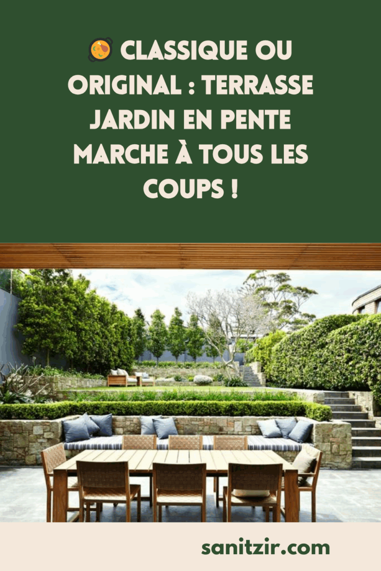 Terrasse jardin en pente simplifié et amusant - Ricette e Consigli