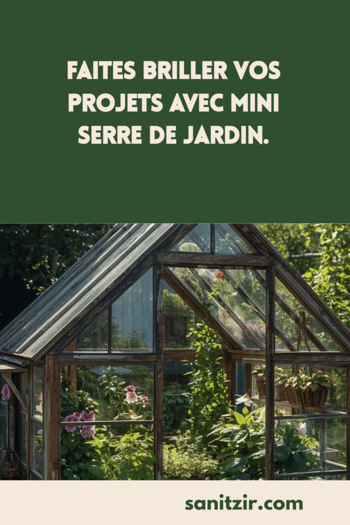 Idées créatives avec mini serre de jardin pour embellir votre quotidien ...
