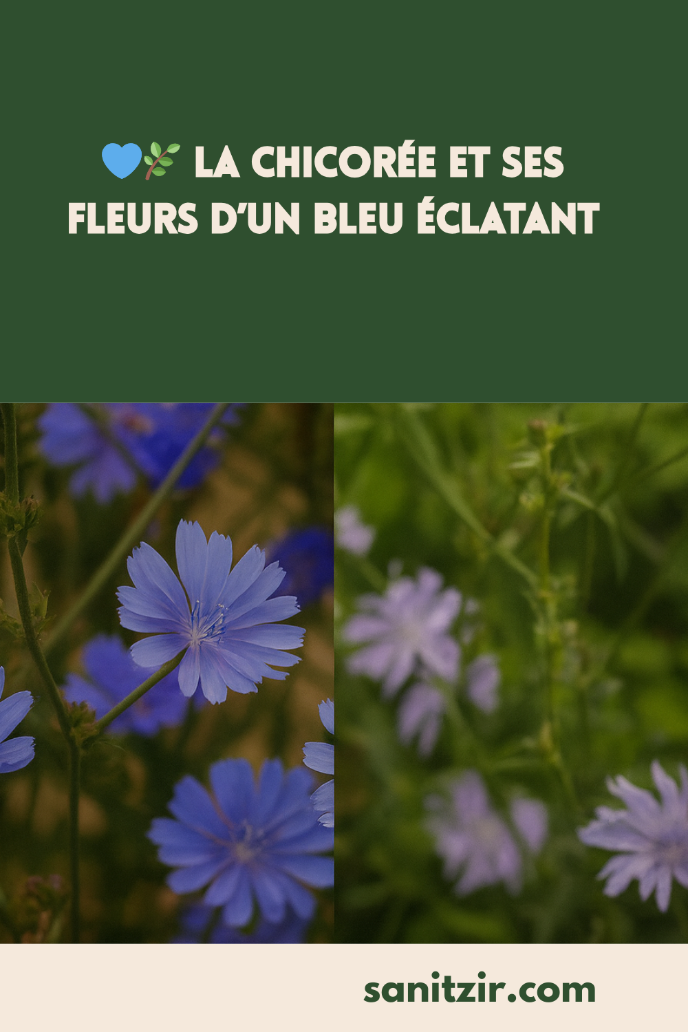 💙🌿 La chicorée et ses fleurs d’un bleu éclatant - Ricette e Consigli