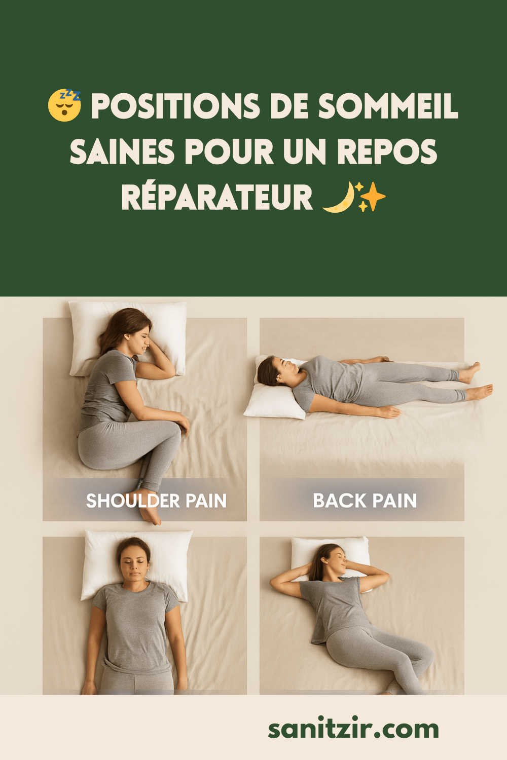 😴 Positions de Sommeil Saines pour un Repos Réparateur 🌙 - Ricette e ...