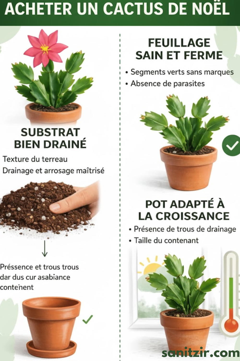 🌵 Bien choisir un cactus de Noël : le guide complet pour une plante ...